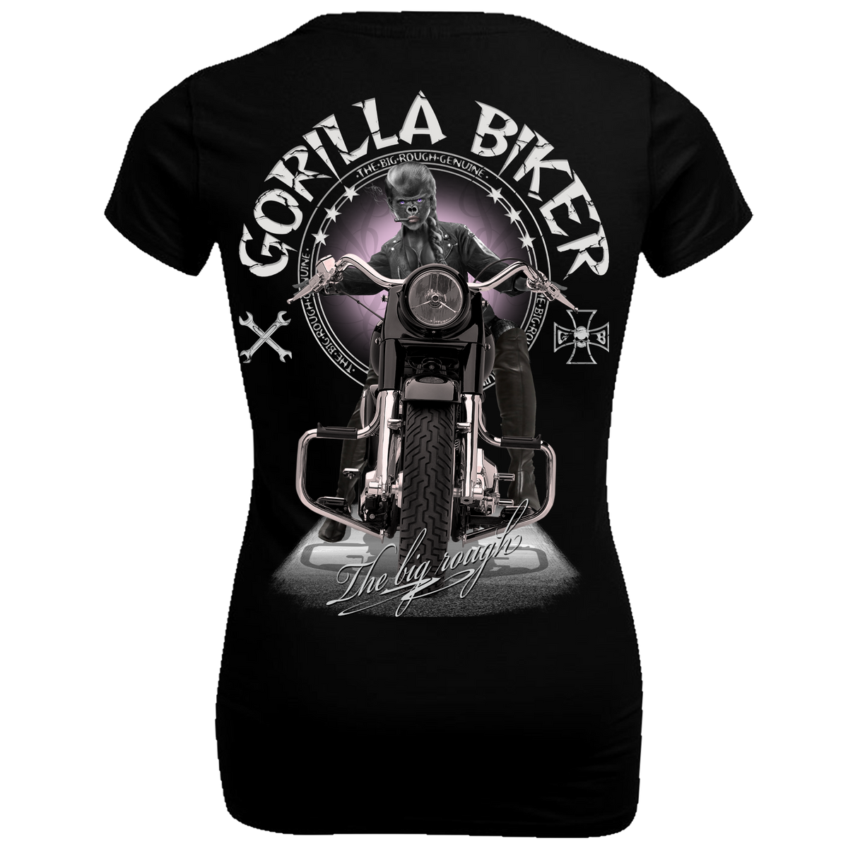 Damen T-Shirt ( Gorilla Biker GB79 ) | Silberrücken e.K.